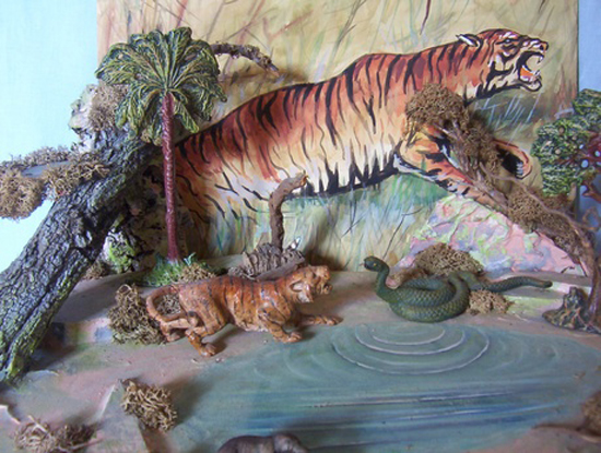 Bengal Tiger Habitat Diorama